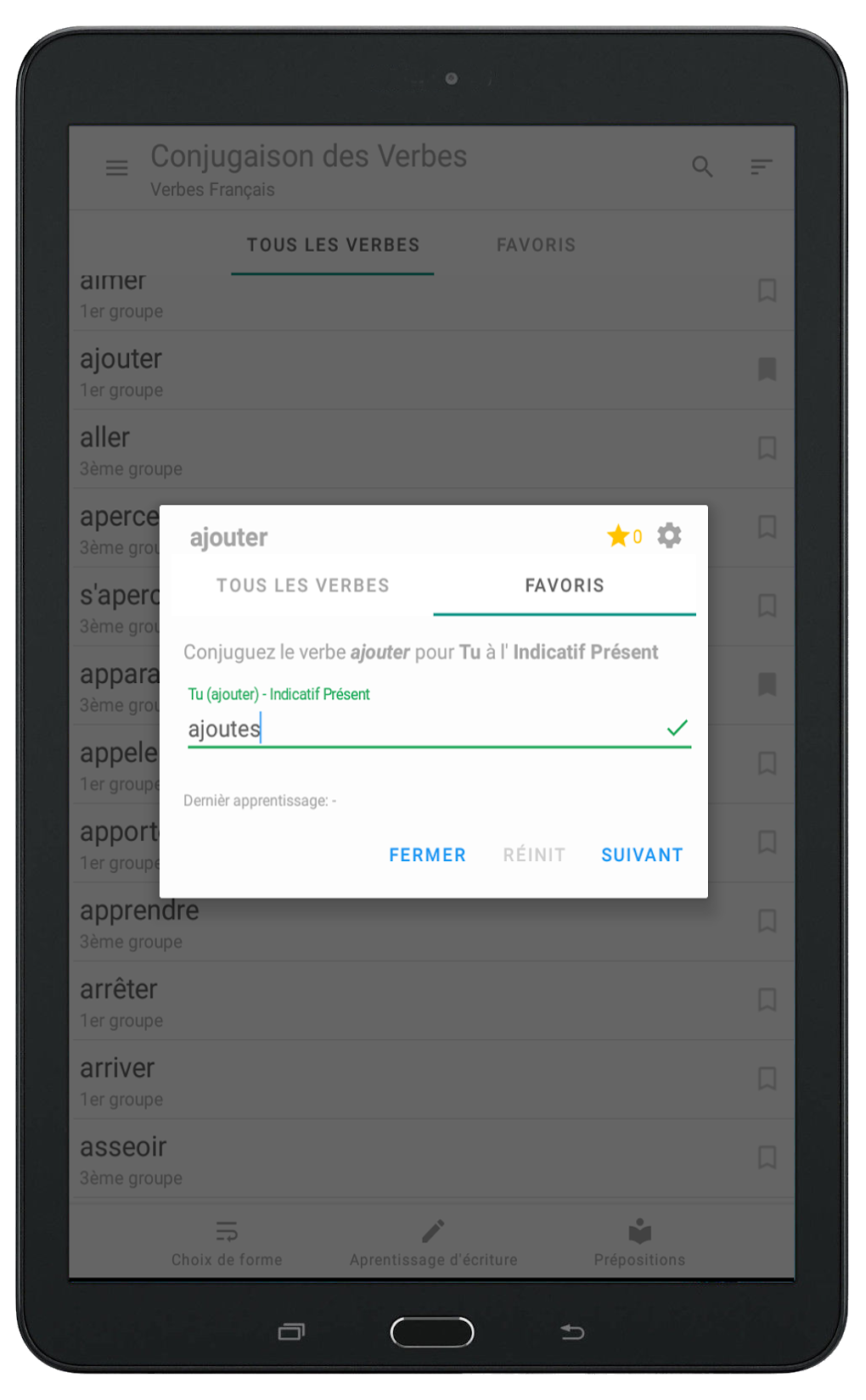 Conjugation Of French Verbs Learn French Verbs APK Android Conjugation Of French Verbs Learn French Verbs APK Android