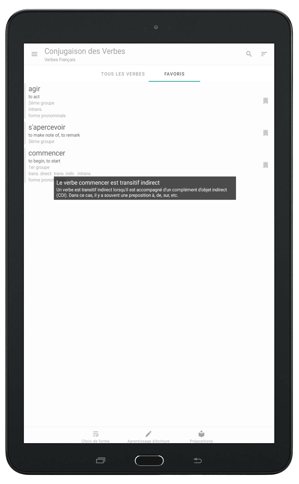Conjugation Of French Verbs Learn French Verbs APK Android Conjugation Of French Verbs Learn French Verbs APK Android