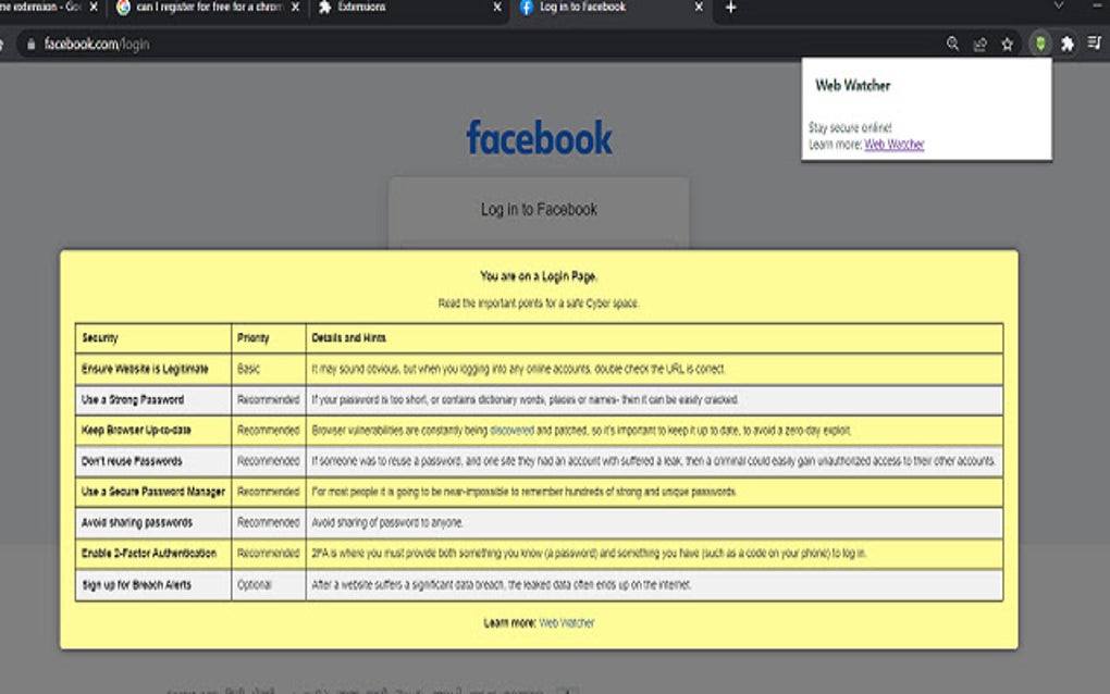 WebWatcher for Google Chrome - Extension Download