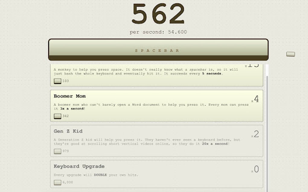 Spacebar Clicker para Google Chrome - Extensión Descargar