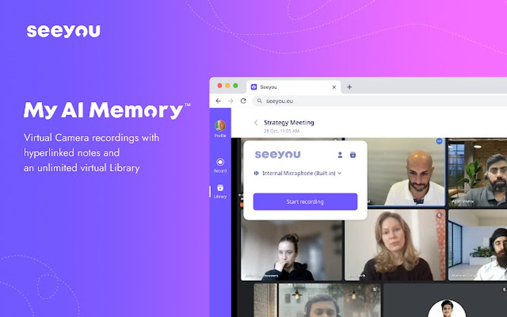 SEEYOU - the Smart Recorder & Virtual Library для Google Chrome ...