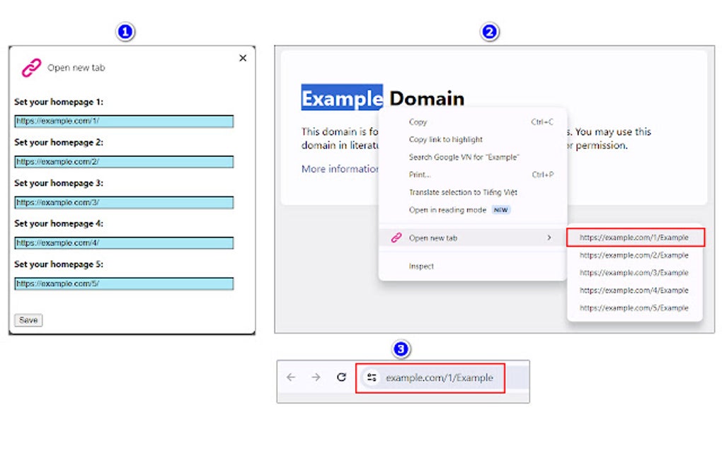 Open new tab para Google Chrome - Extensión Descargar