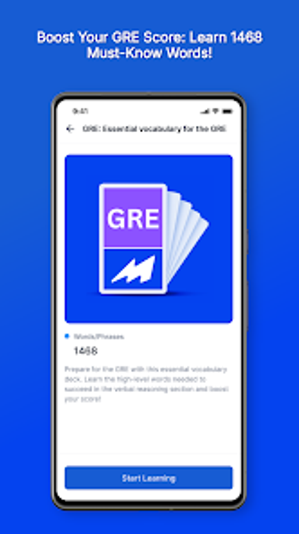 GRE Essential Words Flashcards per Android - Download