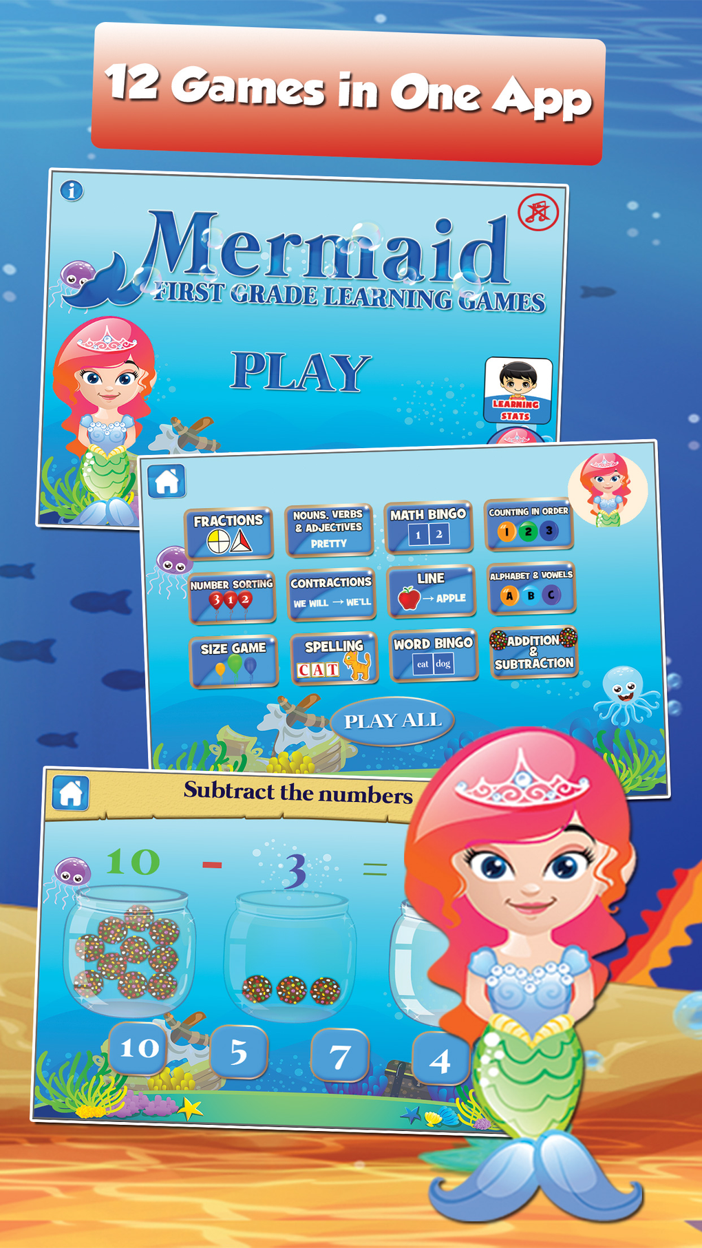 Mermaid Princess Grade 1 Games for iPhone - Download