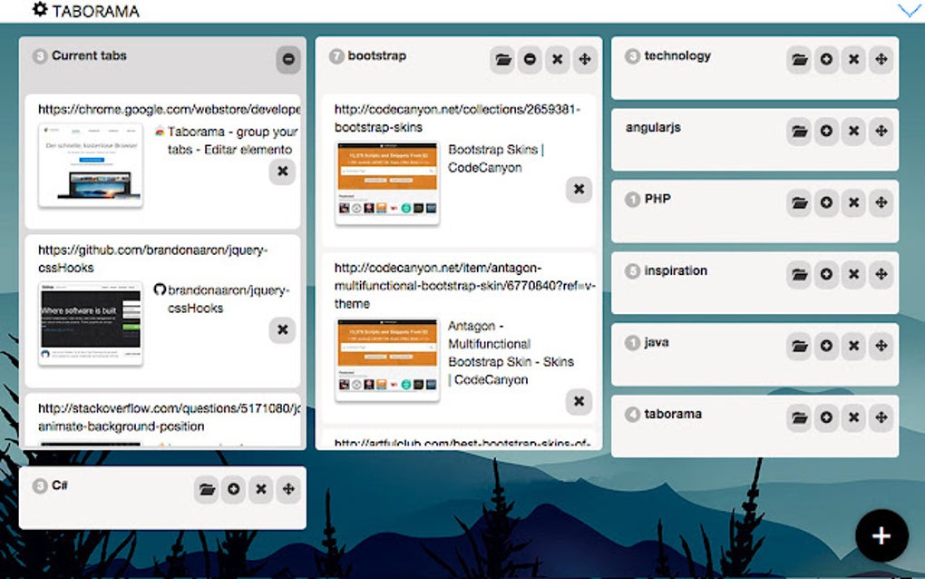 Taborama - group your tabs para Google Chrome - Extensión Descargar