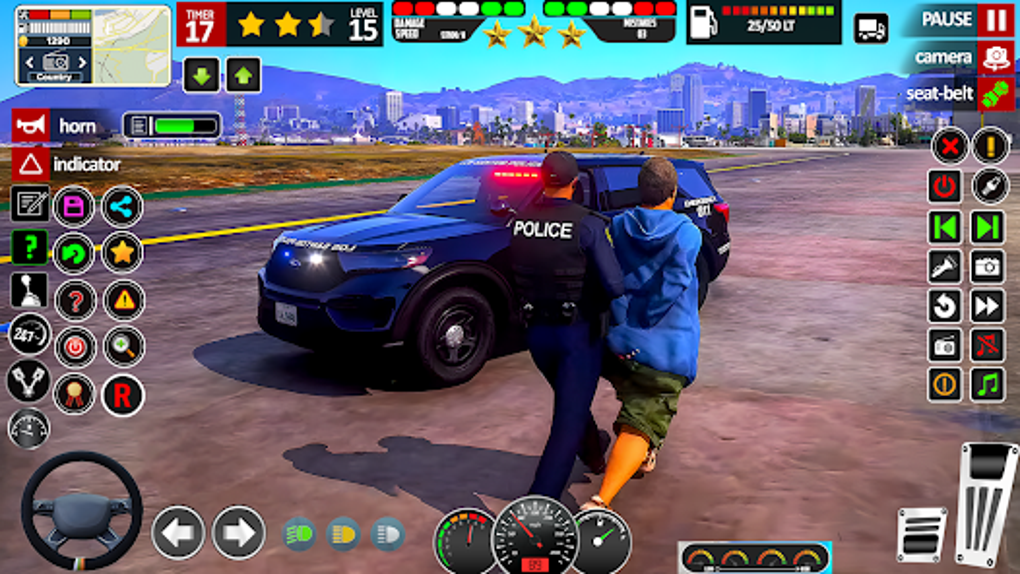 Android 용 City Cop Car Chase Game - 다운로드