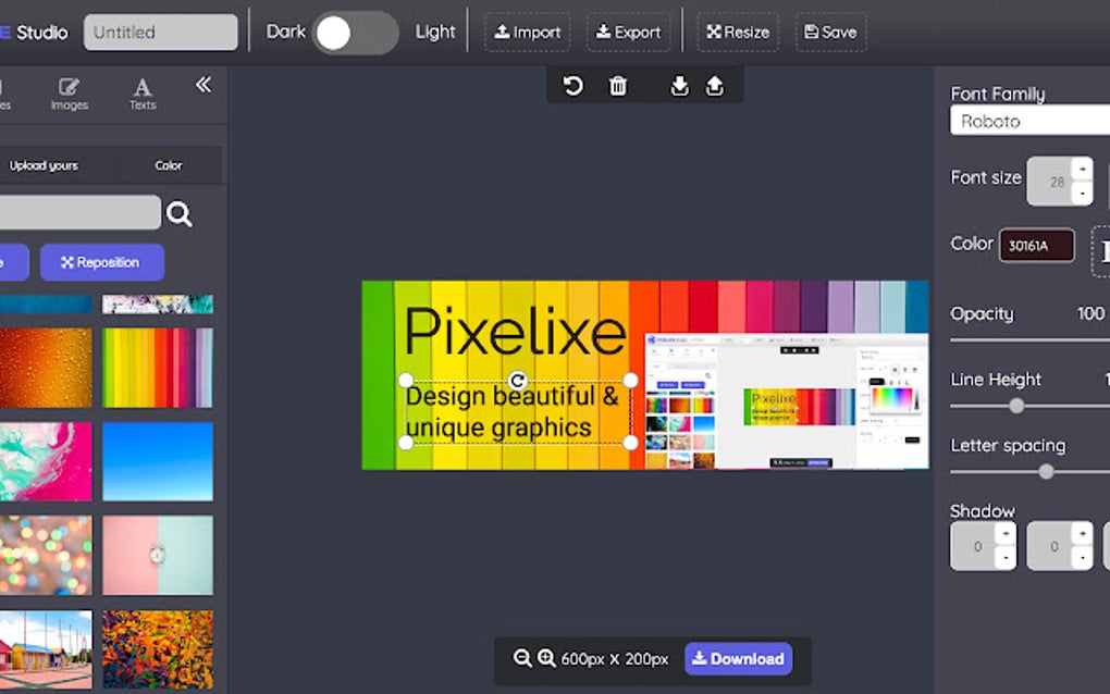 Pixelixe Graphic & Image Editor for Google Chrome - Extension Download