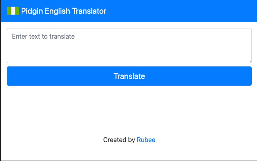 Nigerian Pidgin Translator for Google Chrome - Extension Download