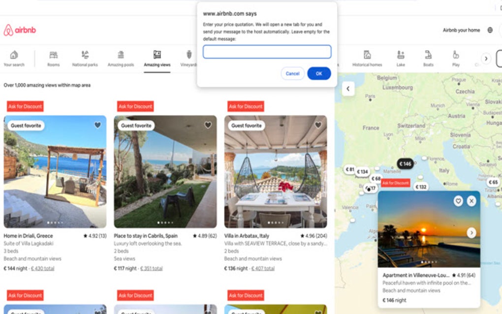 FullHouse Travel Cheaper - AirBnB Discount Requester para Google Chrome - Extensión Descargar