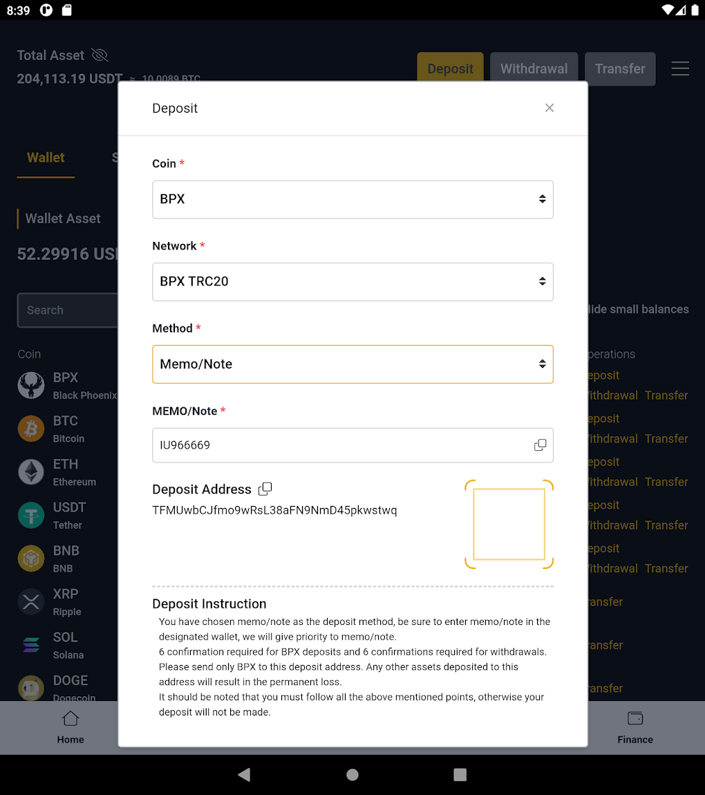 BPX Exchange for Android - Download
