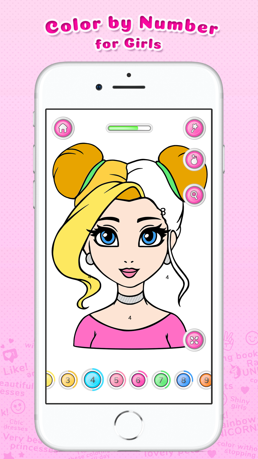 Color by Number for Girls para iPhone - Descargar