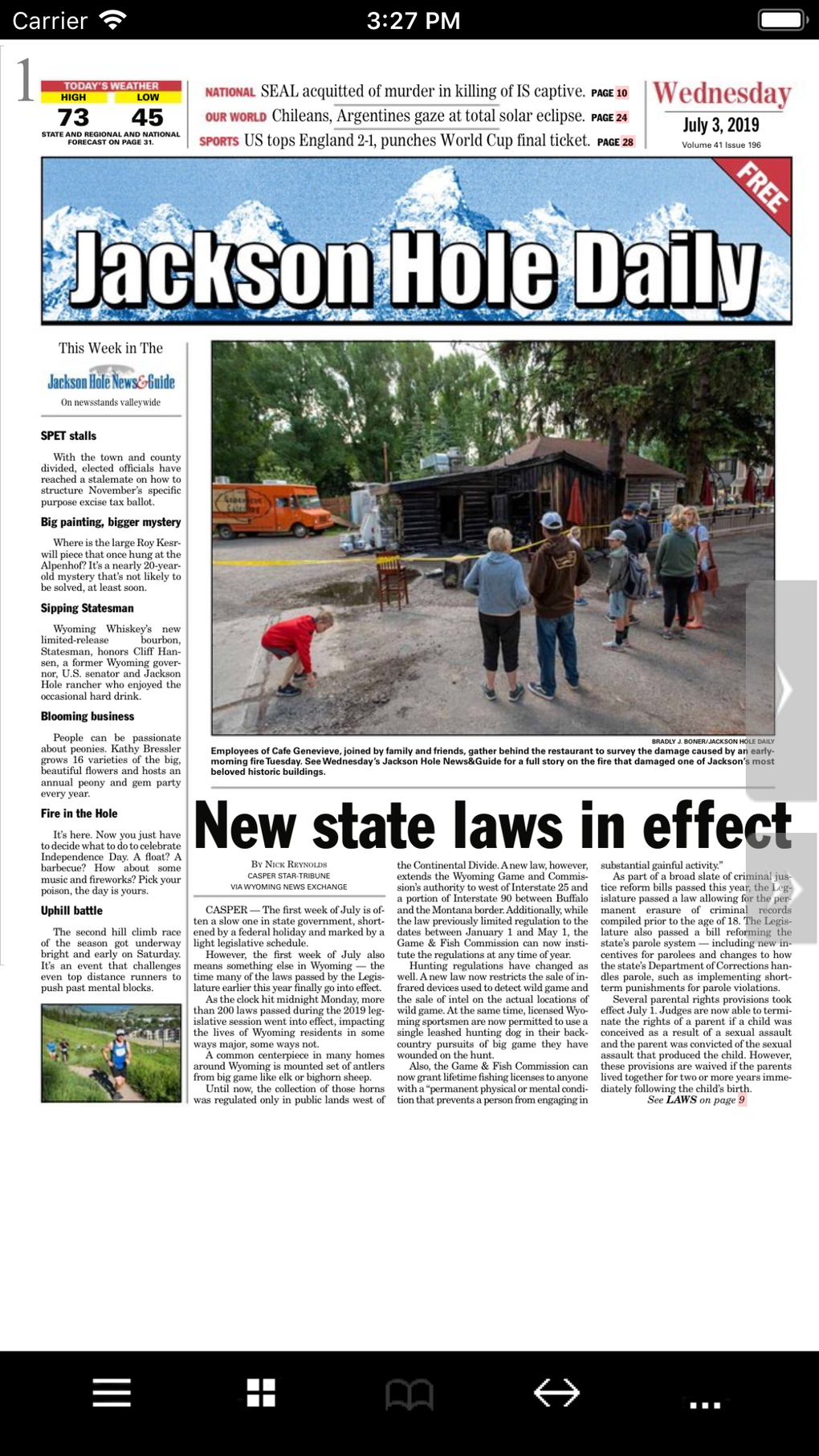 Jackson Hole Daily for iPhone - Download