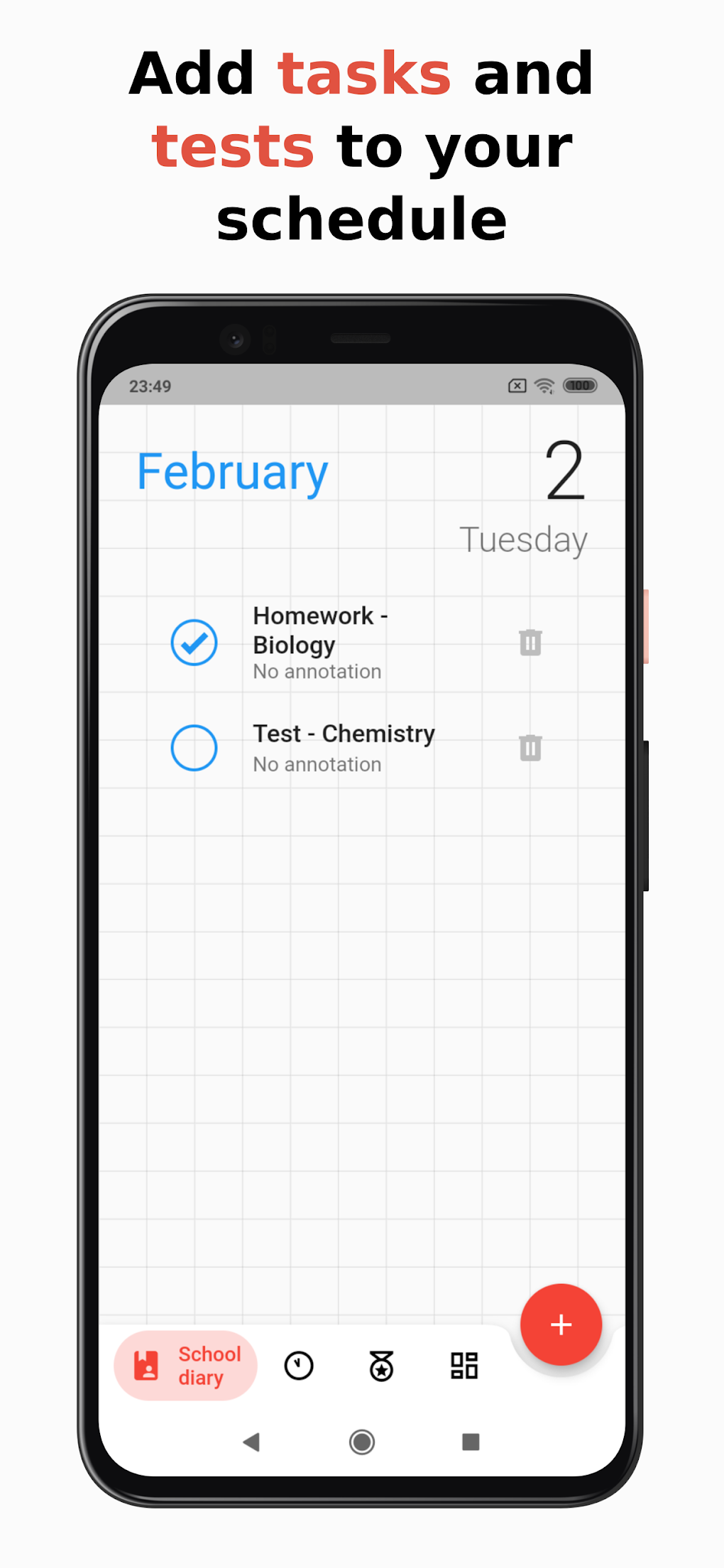 School Planner - Diary Timetable Grades Tasks for Android - Download