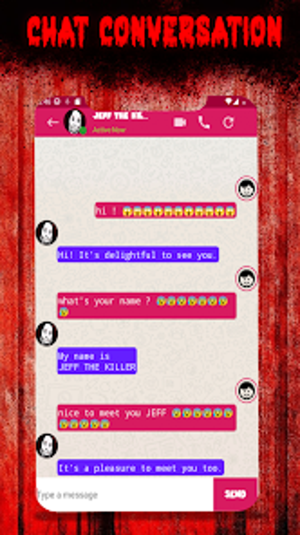 Jeff The Killer Video call for Android - Download