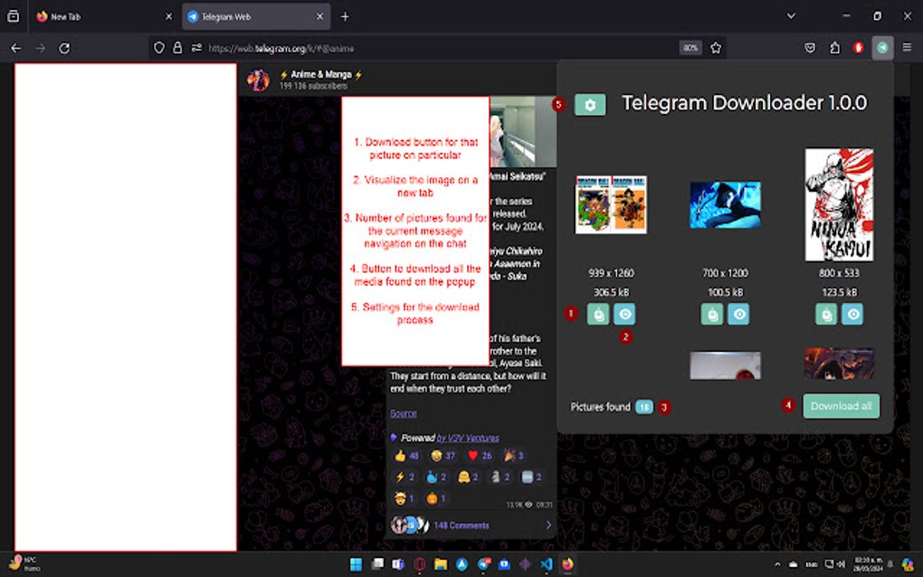 Telegram Downloader Google Chrome 용 - 확장 프로그램 다운로드