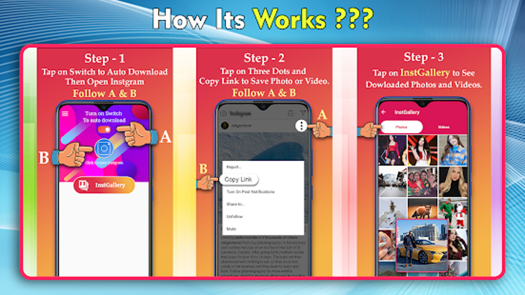 Photo downloader and Reposter for Instgram APK for Android - Download