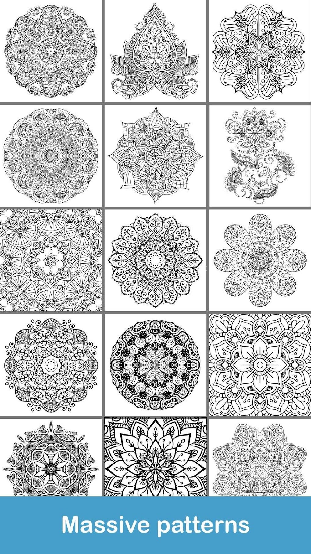 100 Mandala coloring pages APK for Android - Download