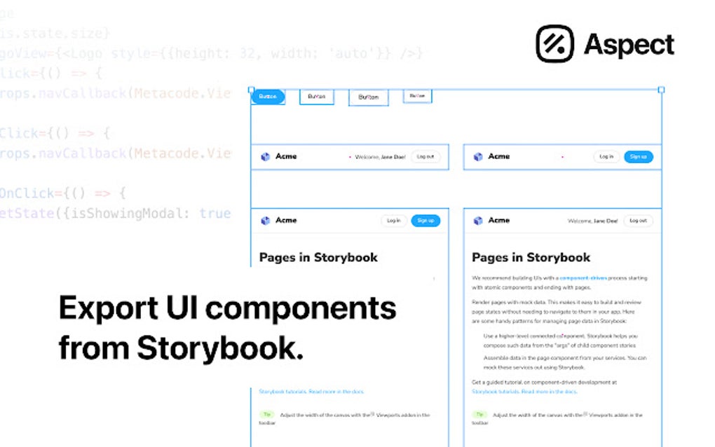 Aspect for Storybook Google Chrome için - Eklenti İndir
