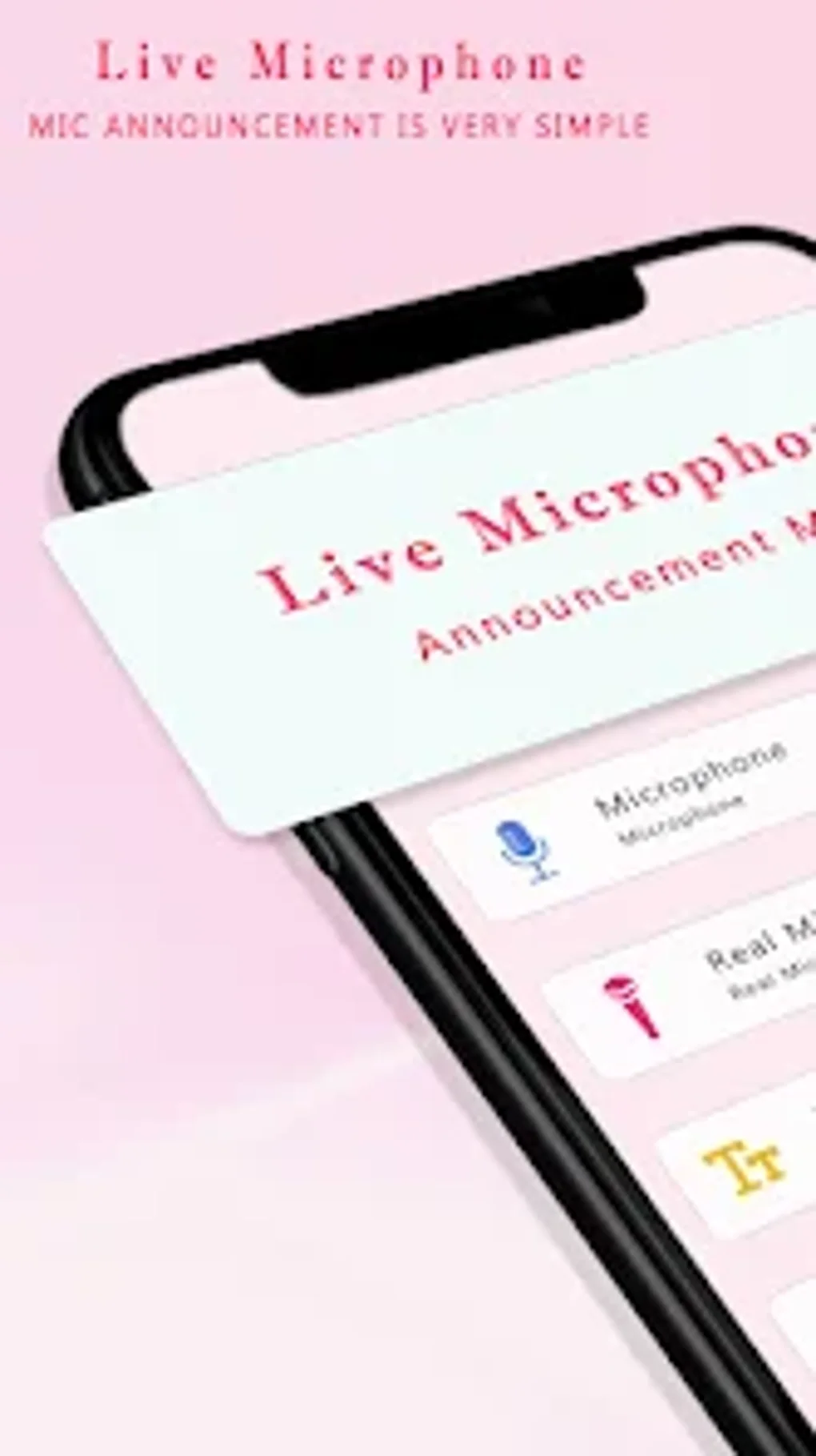 Live Microphone Mic Announce para Android - Descargar