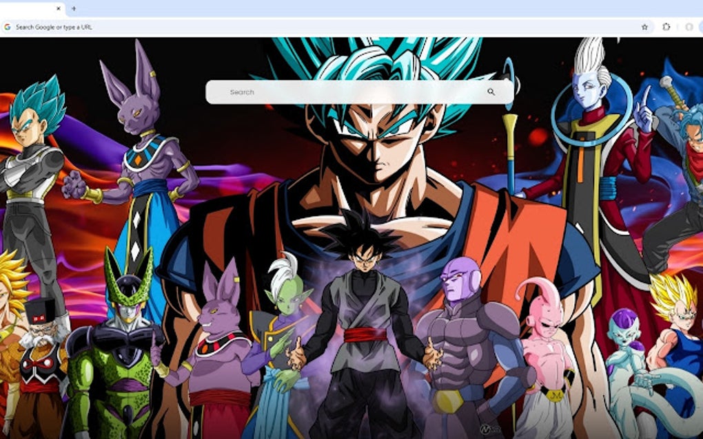 Dragon Ball Z Wallpaper pour Google Chrome - Extension Télécharger