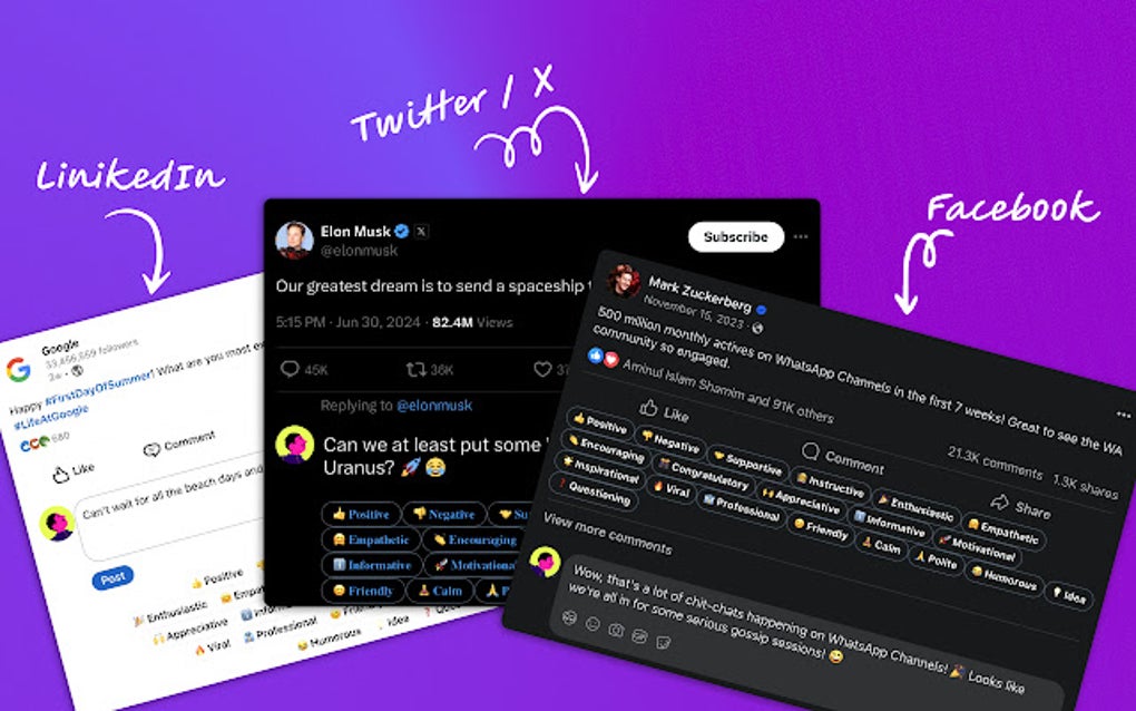 AI Social Replier - GPT Response Generator สำหรับ Google Chrome - ส่วนขยาย ดาวน์โหลด