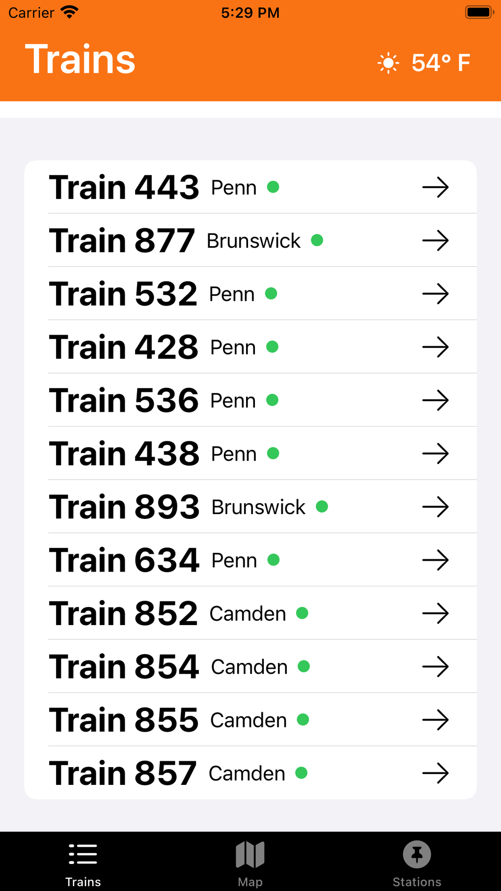 MarcMap: Track MARC Trains for iPhone - Download