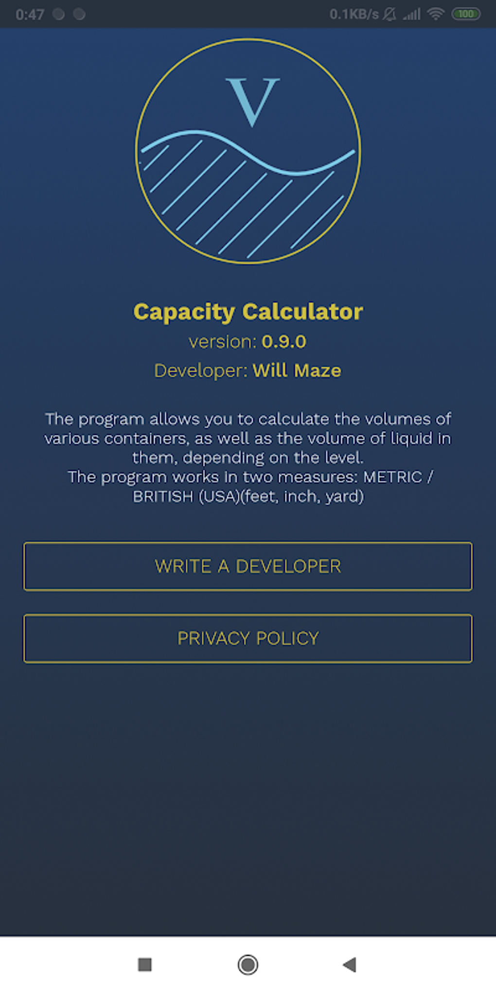 Volume calculator APK for Android - Download