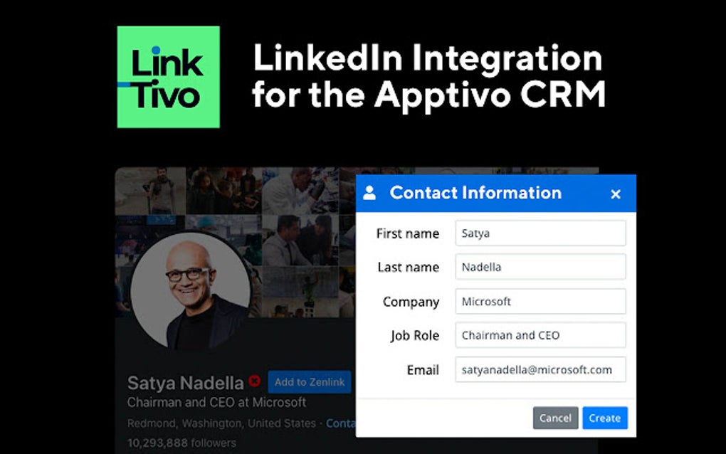 LinkTivo - an Apptivo integration for LinkedIn Google Chrome 용 - 확장 프로그램 다운로드