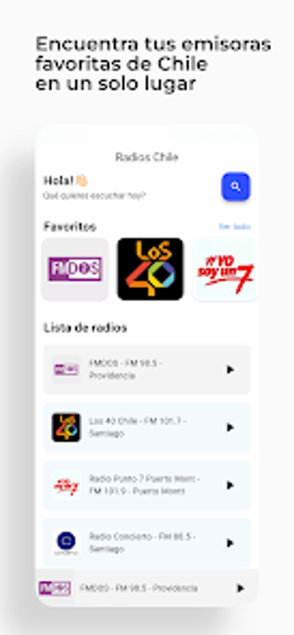 Radios Chile - FM AM Online cho Android - Tải về