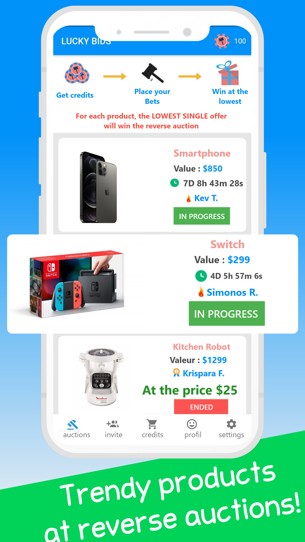 LuckyBids - VIP Auctions for iPhone - Download