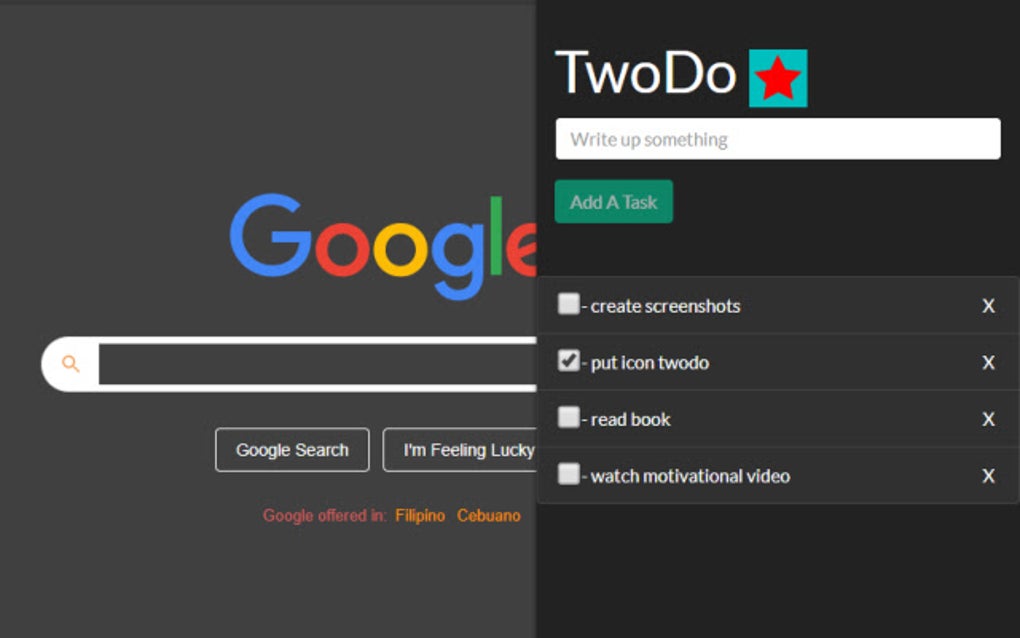 TwoDo: A Minimalist Task Manager para Google Chrome - Extensión Descargar