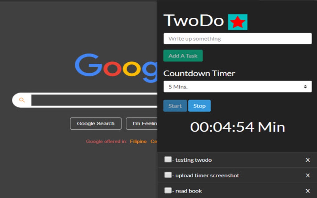 TwoDo: A Minimalist Task Manager for Google Chrome - Extension Download