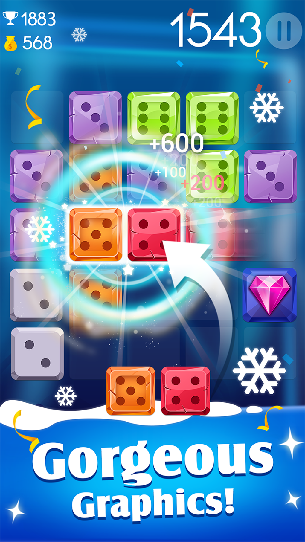 Jewel Games: Dice Merge Puzzle for Android - Download