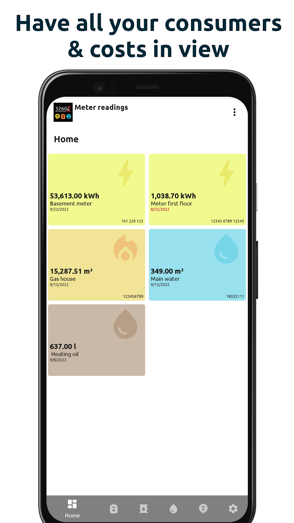 Meter readings Read save for Android - Download