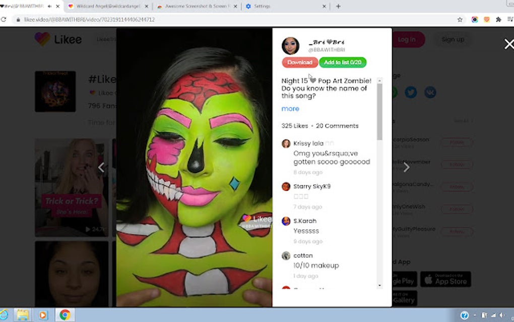 Likee videos downloader for Google Chrome - Extension Download