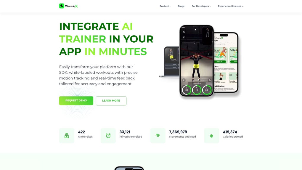 AI 생활 어시스턴트를 위한 KinesteX AI - Personal Fitness Trainer - 리뷰, 기능 및 사용 사례