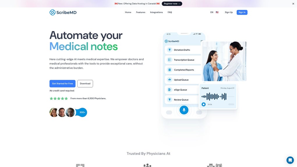 AI 문서 요약기를 위한 ScribeMD - 리뷰, 기능 및 사용 사례