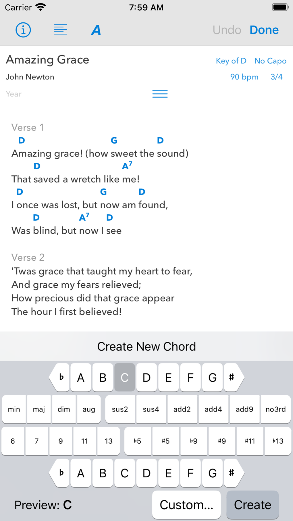 iPhone 용 SongSheet Pro: Lyrics Chords - 다운로드