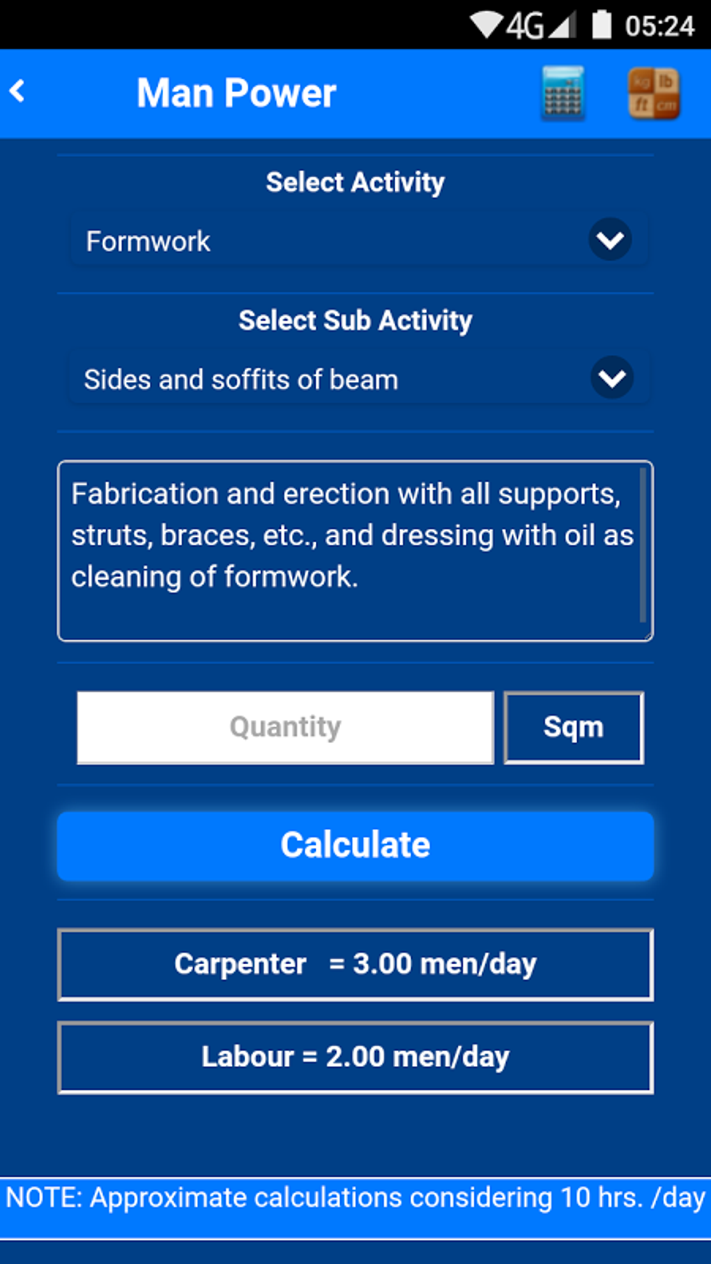 Civil Quantity Estimator APK for Android - Download
