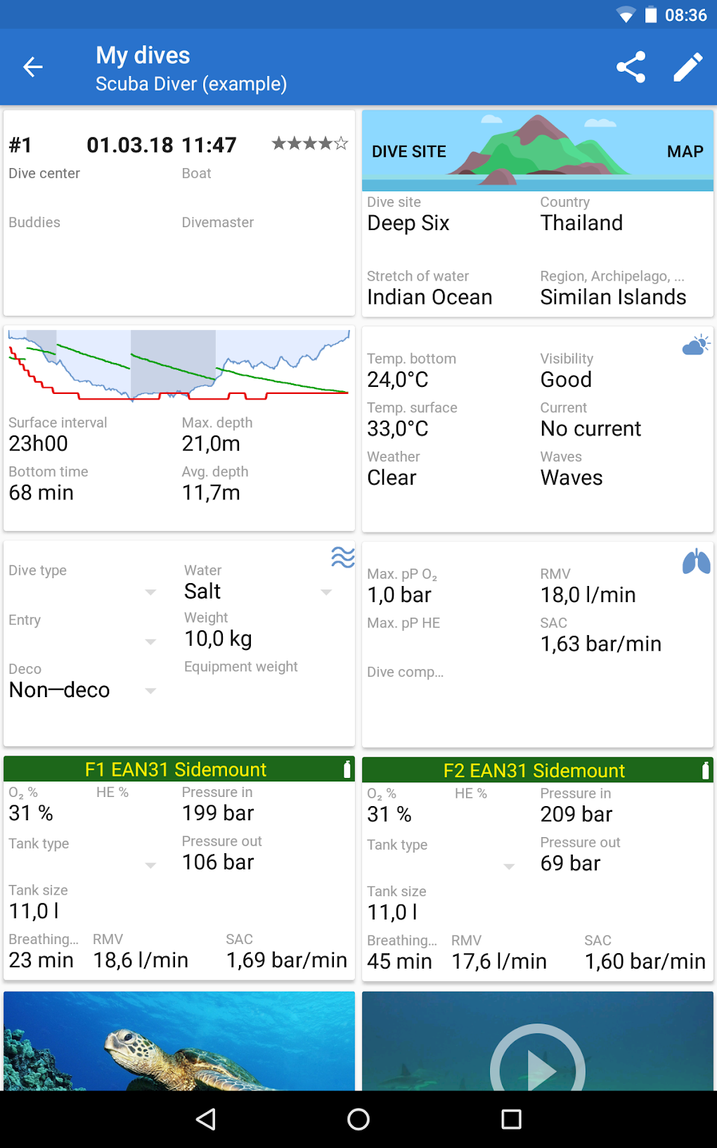 DiveMate Scuba Dive Log for Android - Download