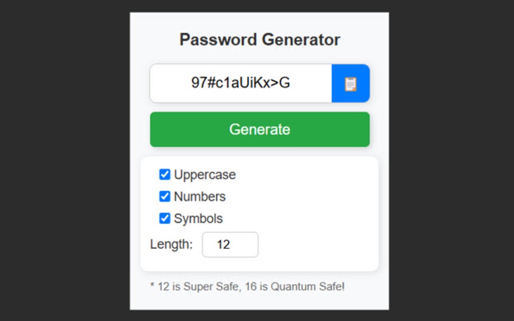 Password Generator para Google Chrome - Extensión Descargar