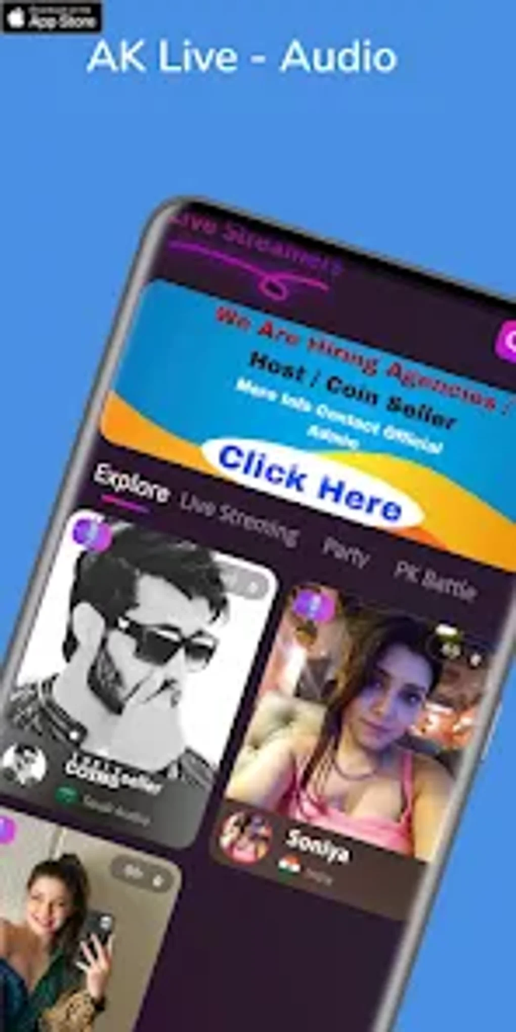 Android 용 AK LIVE - Voice Video Chat - 다운로드