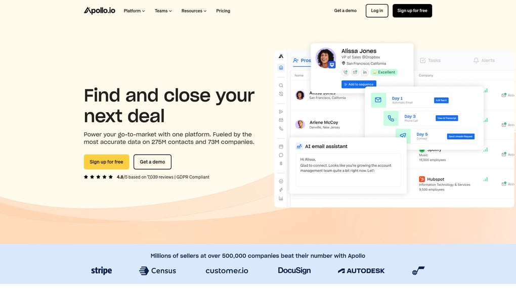 Apollo for AI business: review, features & use cases