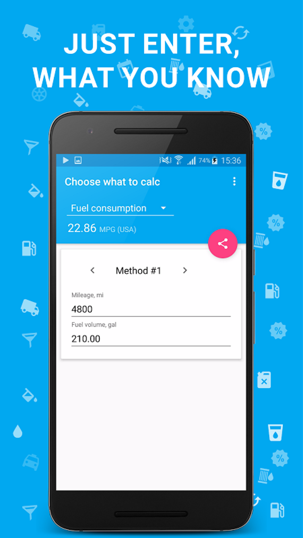 Android 용 Consumption Calculator Apk 다운로드