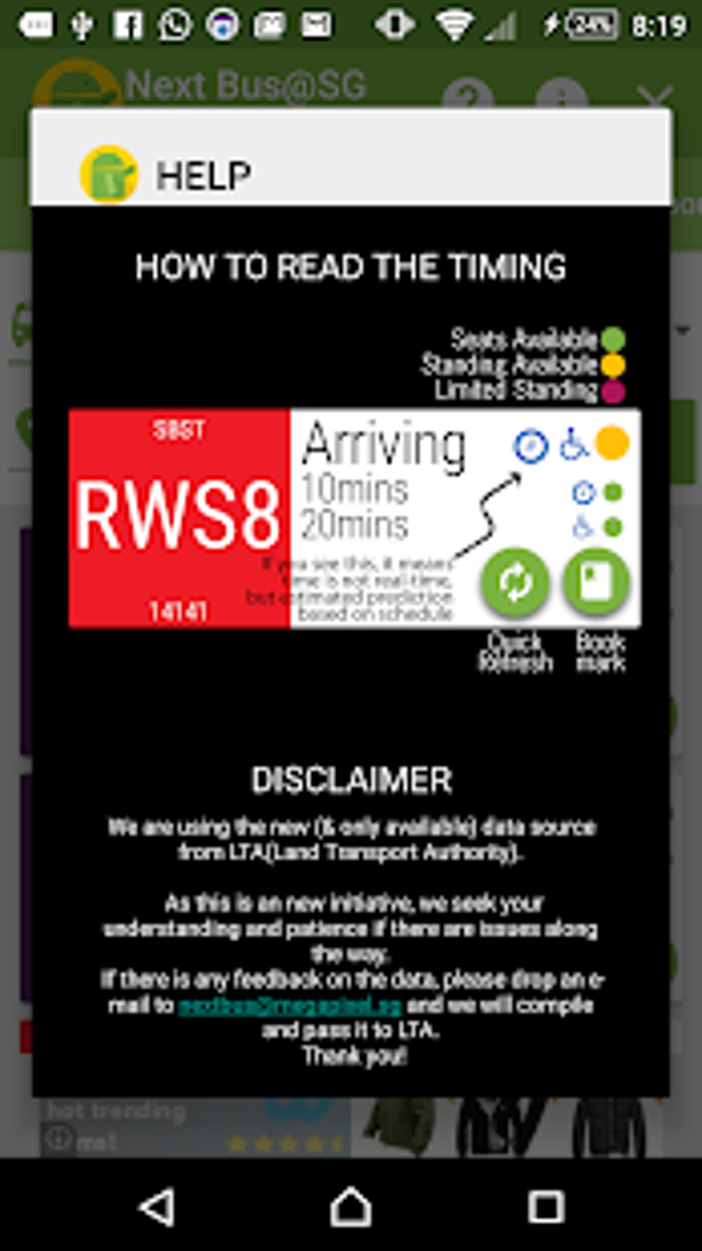 Bus Stop SG SBS Next Bus APK Na Android Download