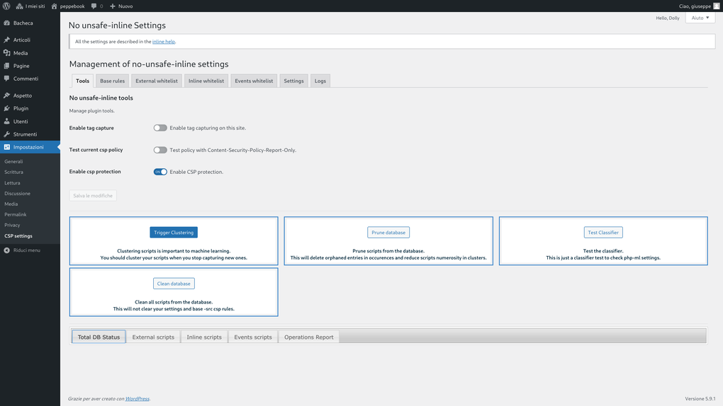 WordPress 용 No unsafe-inline - 다운로드