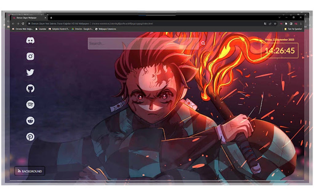 Demon Slayer New Tab for Google Chrome - Extension Download