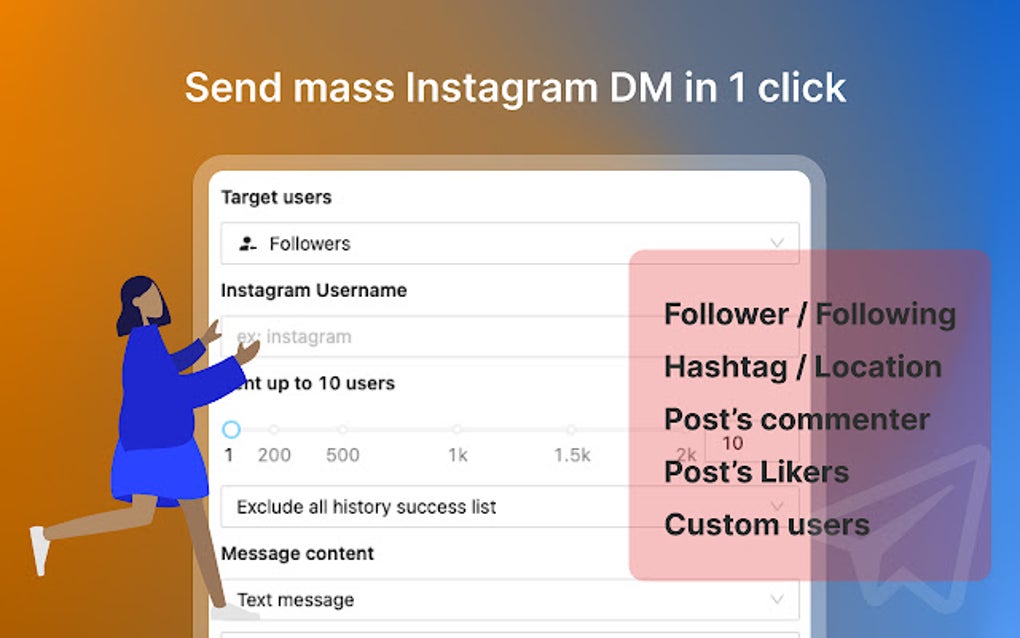 DMfox - IG DM Bot & Bulk Message Sender for Google Chrome - Extension Download
