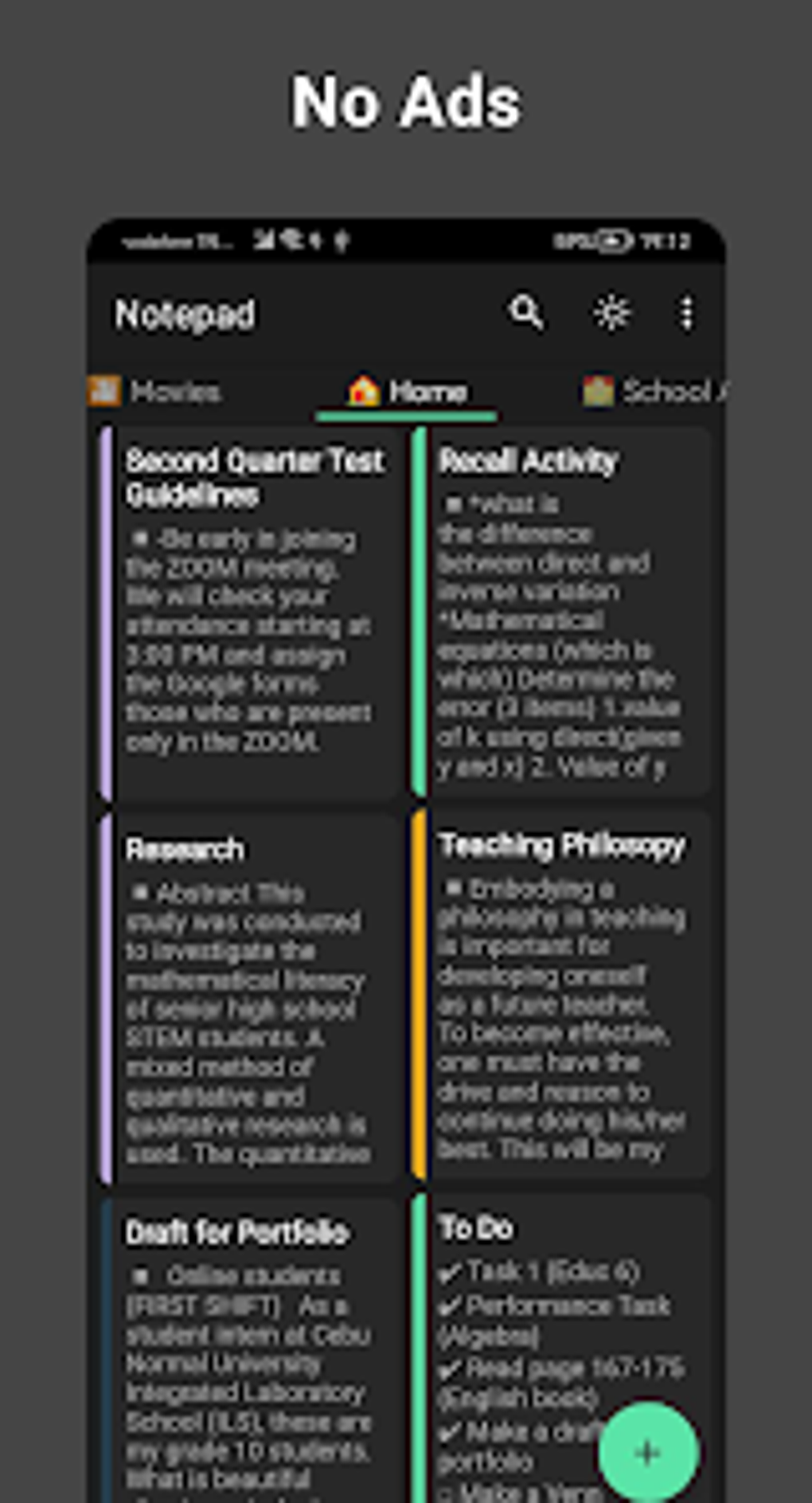 Notepad: notes to do diary para Android - Descargar