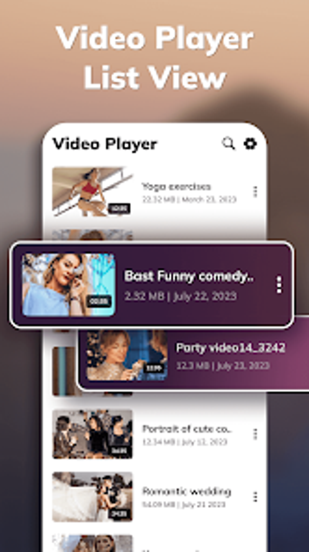 Android için Video player - Movie player - İndir
